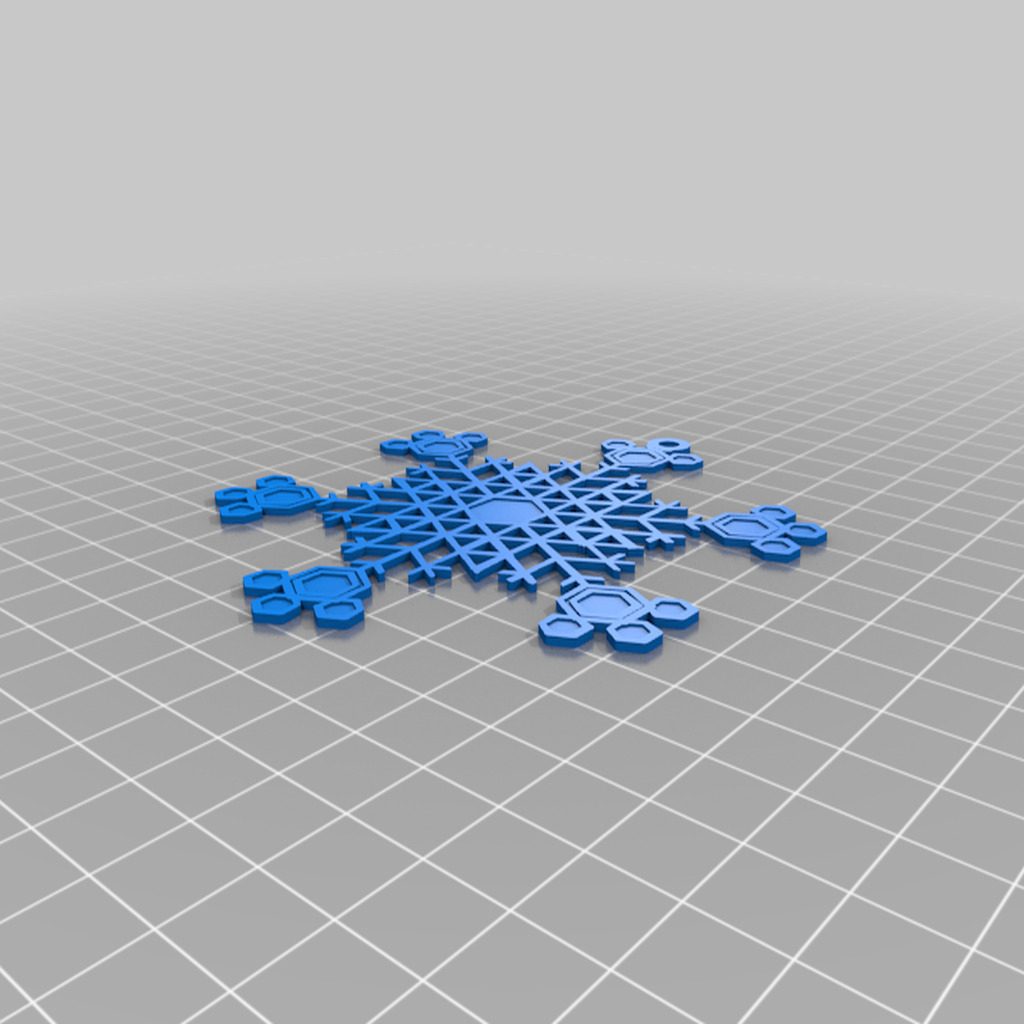 Free 3D file Snowflake 10 ️ ・3D print object to download・Cults