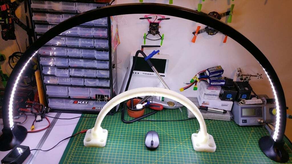 3D printed LED arch lamp smaller・Cults