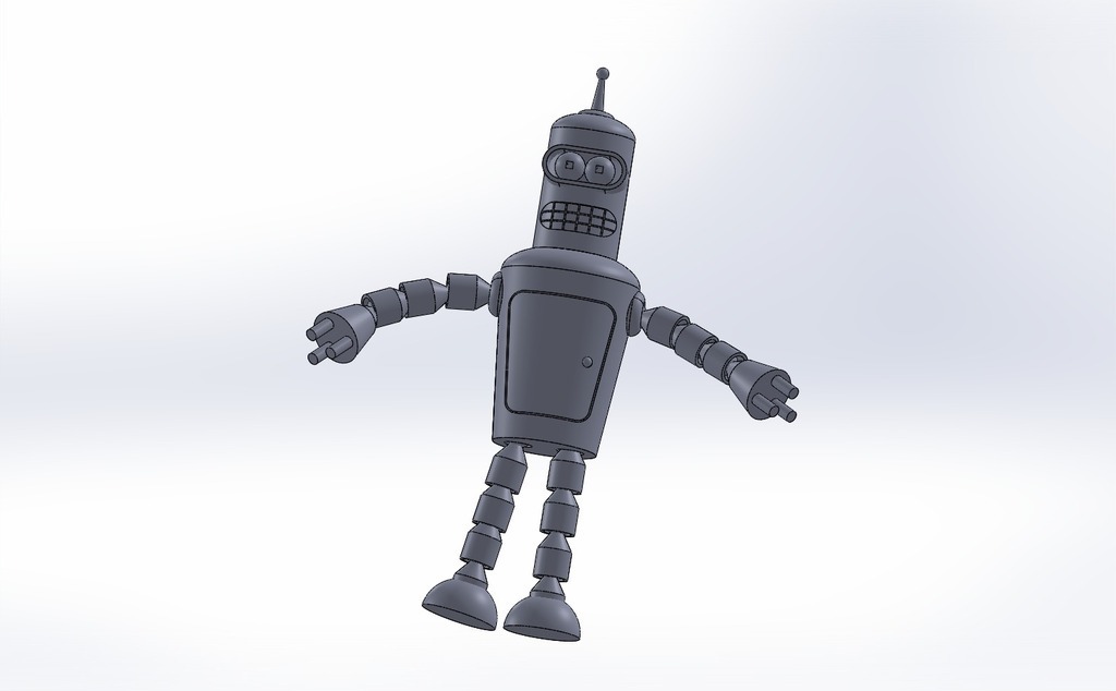 Free 3D file Bender Bending Rodriguez (Solid Works) 🤖 ・Object to ...