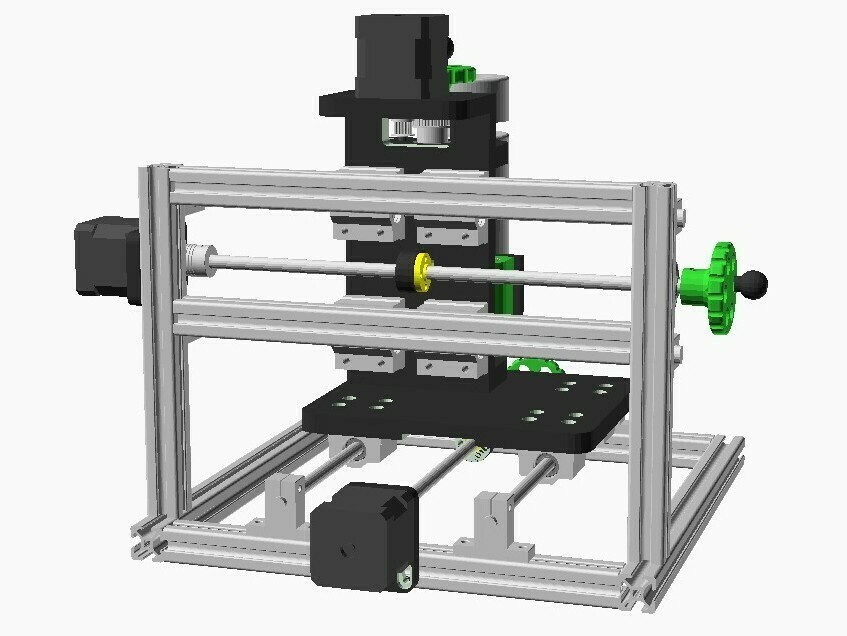 Free 3D file DIY CNC Machine - OpenSCAD/Parametric 🔧 ・Object to ...