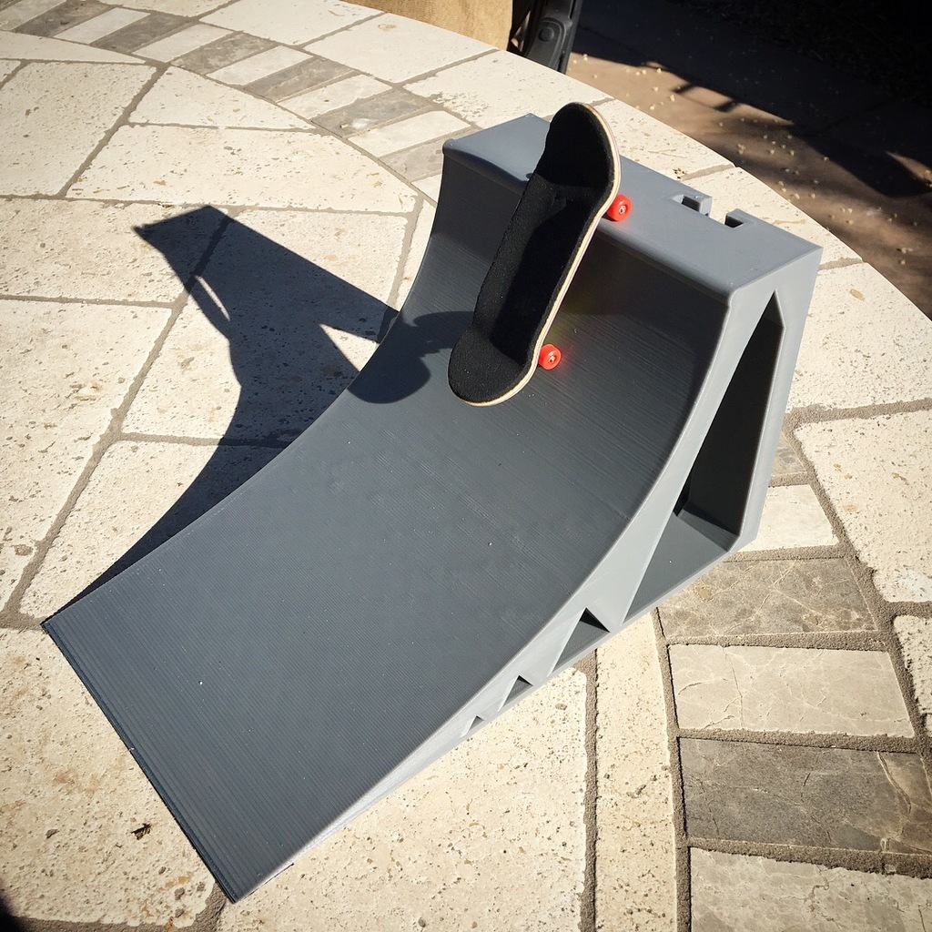 Free 3D file 1/4 Quarter Pipe for FingerBoards Skateboarding 🛹 ・Design ...
