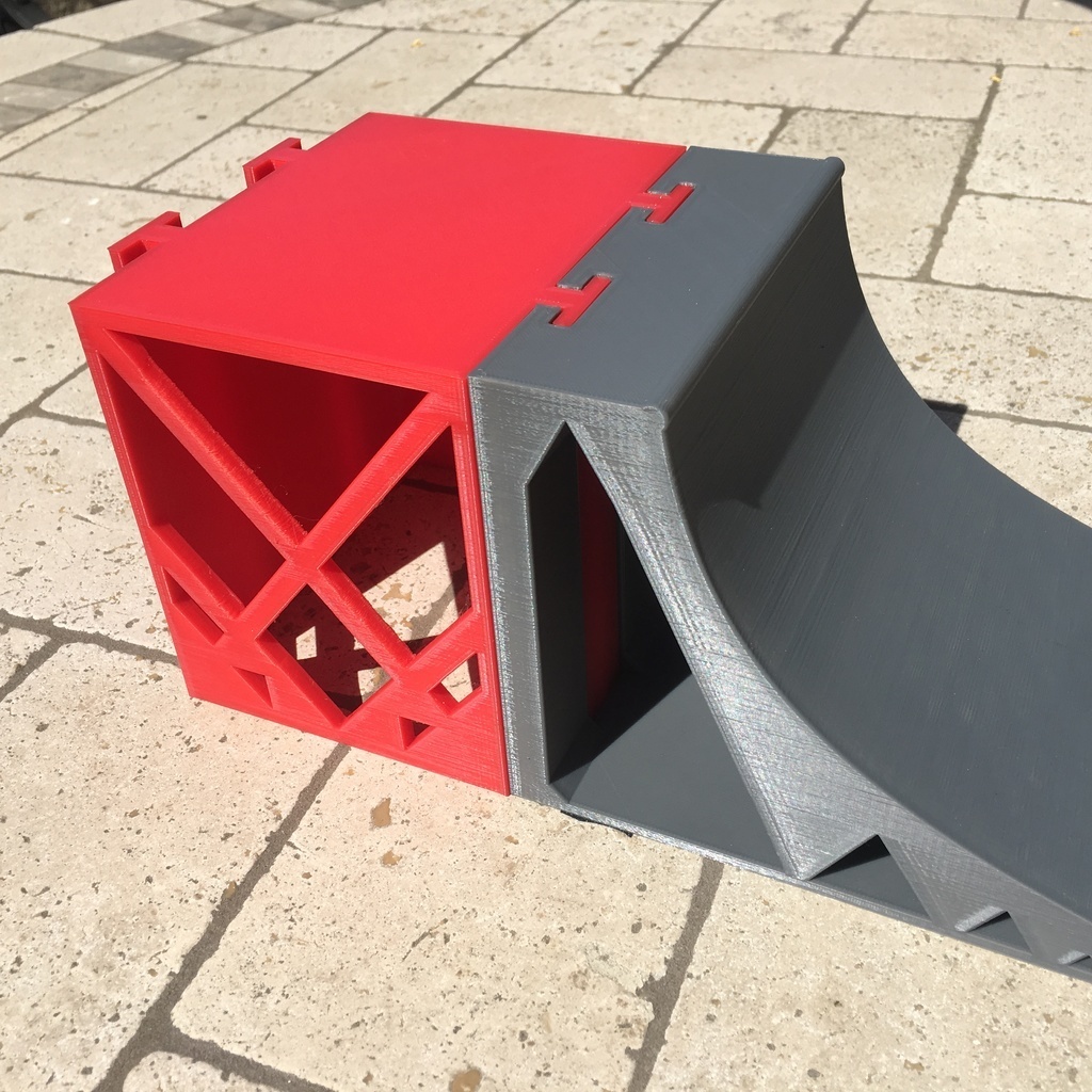 Free 3D file 1/4 Quarter Pipe for FingerBoards Skateboarding 🛹 ・Design ...