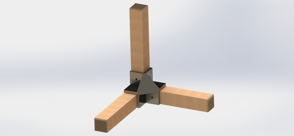 Free STL file 3 joint corner bracket 🏠 ・3D print design to download・Cults