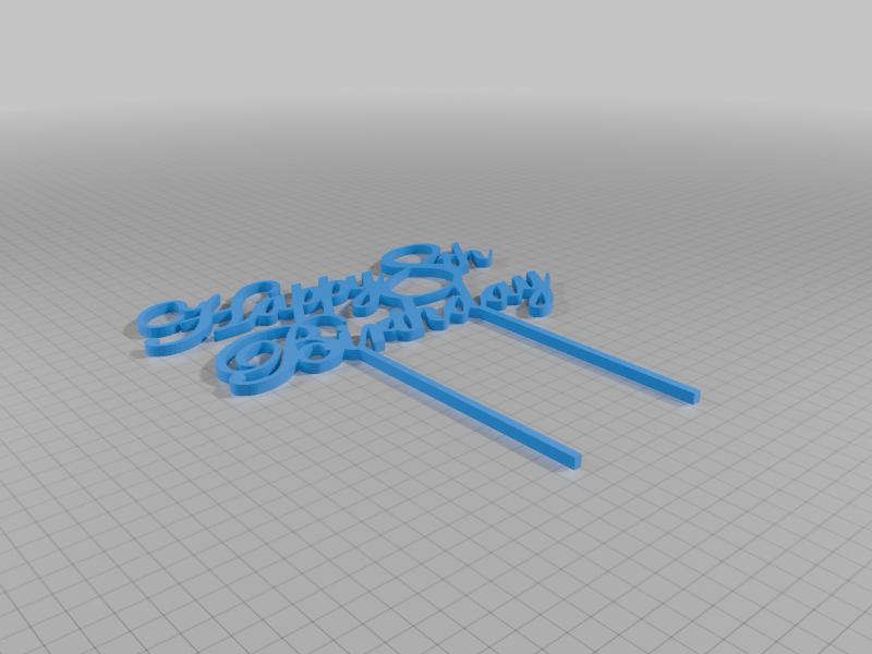 Free 3D file Happy Birthday Cake Topper 🎂 ・3D printable design to ...