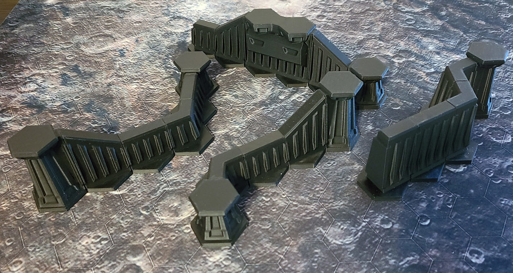 🧲 Outpost - Hex Walls and Towers 1.25" for BattleTech/AlphaStrike・Free ...