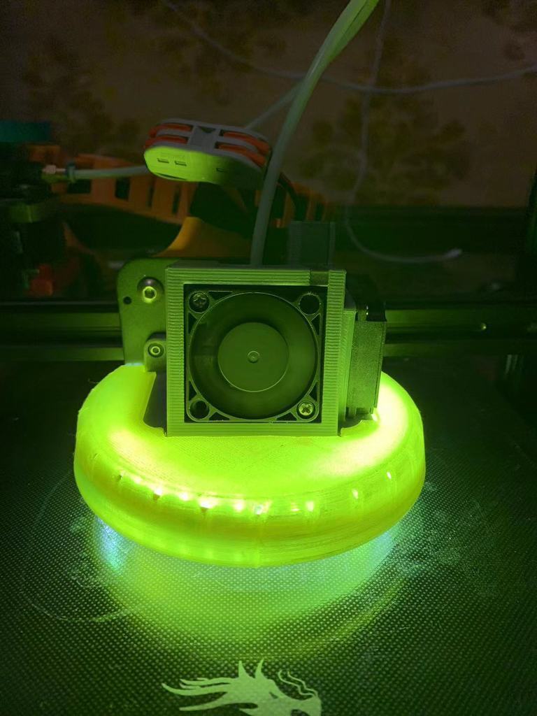 Free 3D file Ender 3 v2 Led Light ring（Satsana Ender 3 Fan Duct Plugin ...