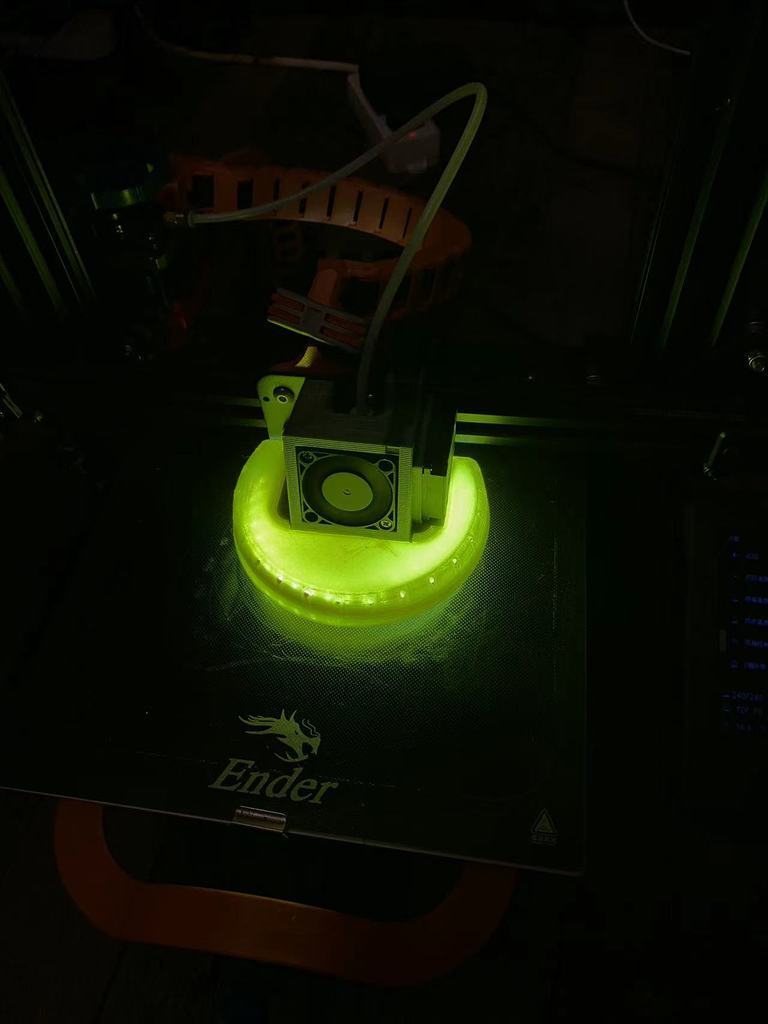 Free 3D file Ender 3 v2 Led Light ring（Satsana Ender 3 Fan Duct Plugin ...