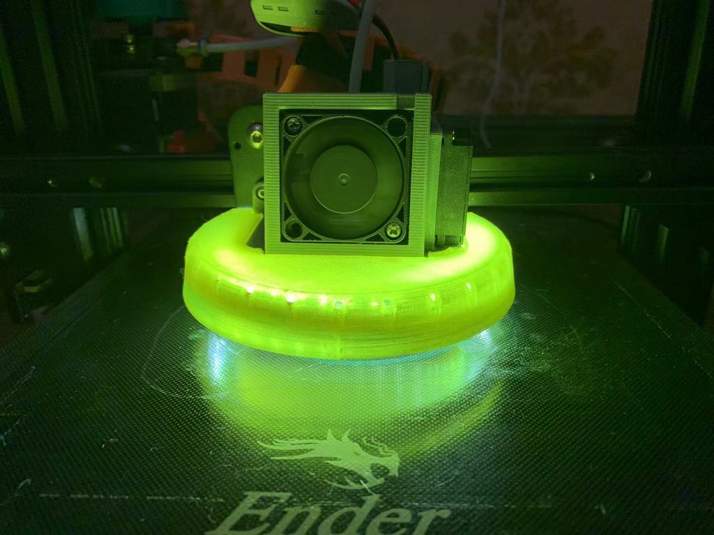 Free 3D file Ender 3 v2 Led Light ring（Satsana Ender 3 Fan Duct Plugin ...