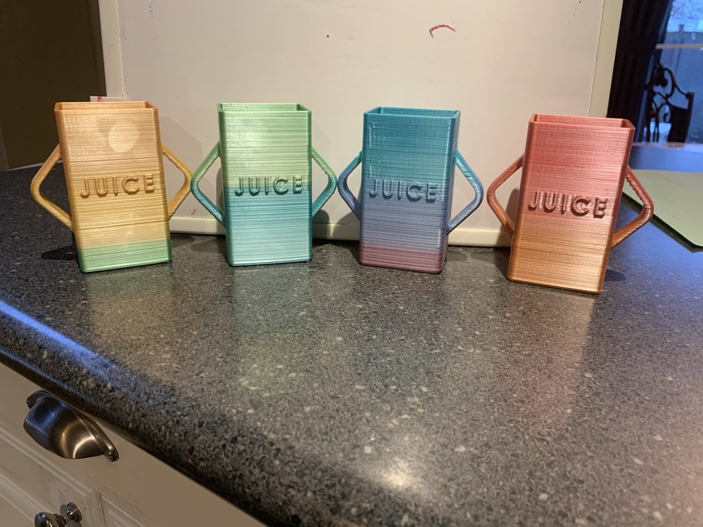 📦 Juice Box Holder・3D Print・Cults