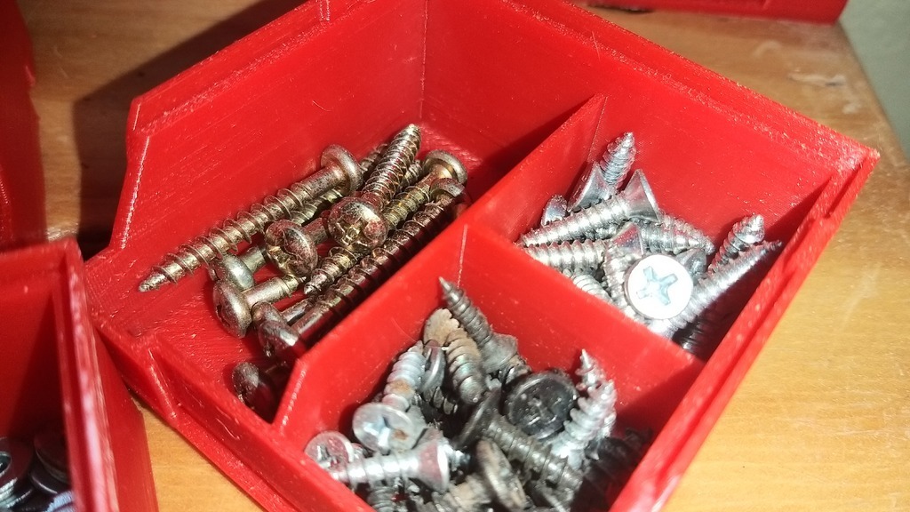 Archivo 3D gratis Caja de tornillos apilable (divisiones y robusta) 🧑‍🔧 ...