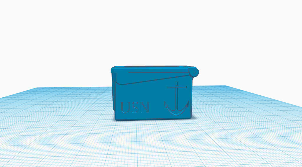 📦 USN Ammo Box Key Chain・Free STL File for ・Cults