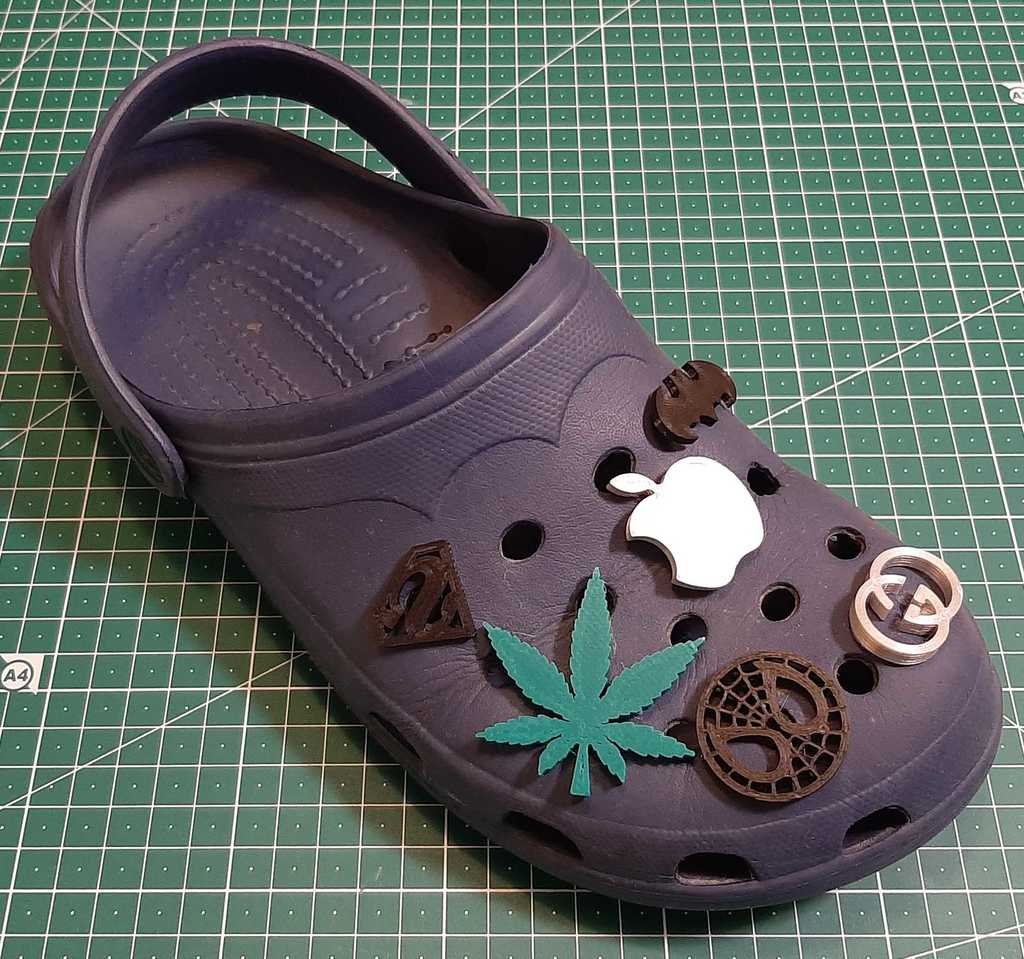 🔣 Crocs logos and symbols, jibbitz, charms, pins・Free STL File for ・Cults
