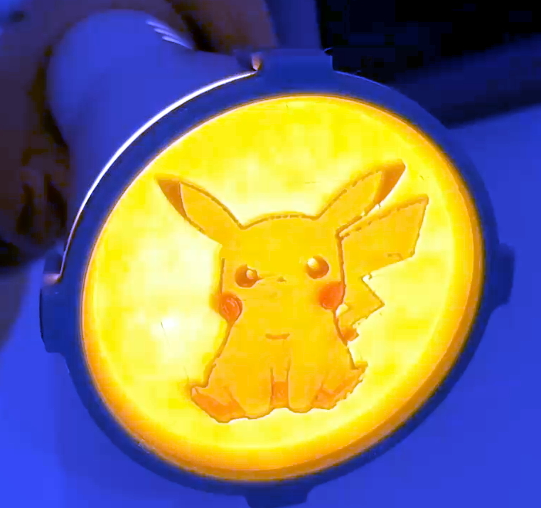 Fichier STL gratuit Abat-jour Lithophane Pokemon Pikachu 🐉 ・Plan pour ...