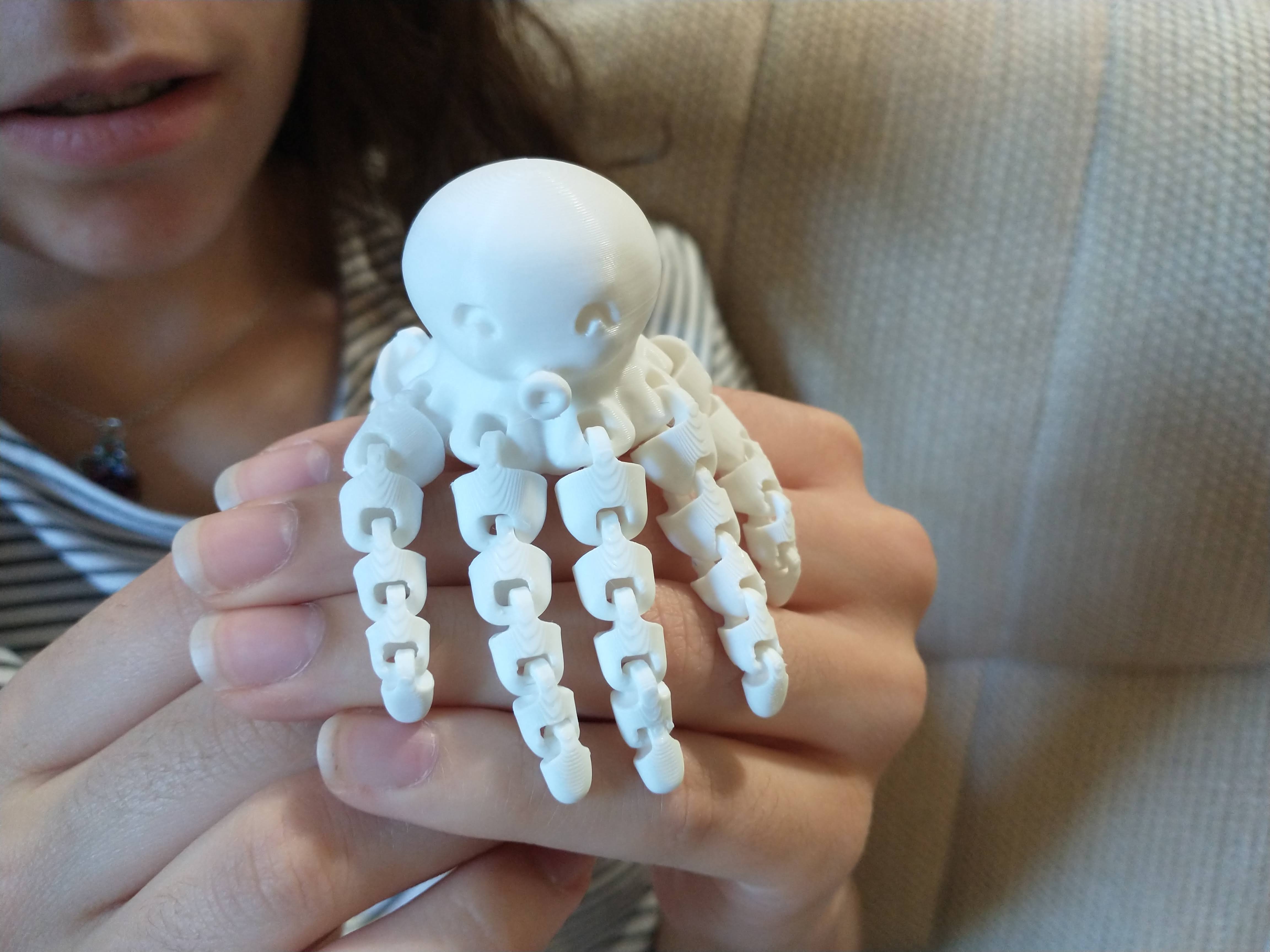 3D printable Cute Mini Octopus・Cults