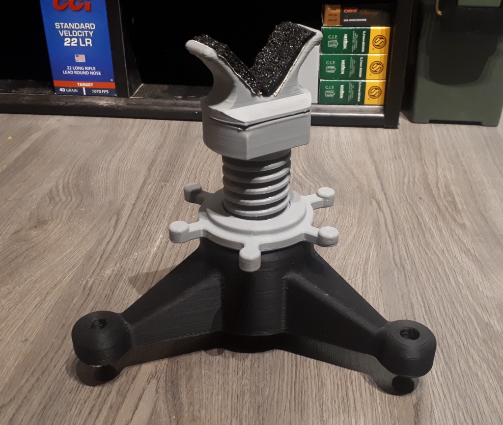 👽 Rifle Front Rest V2・Free 3D File for ・Cults