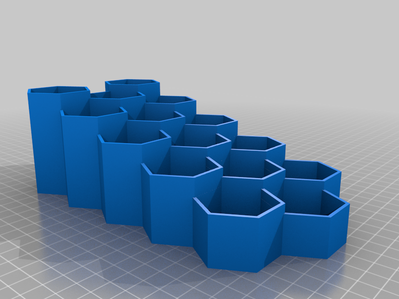 Free 3D file Hexagon Grid Storage 🏢・3D printing model to download・Cults