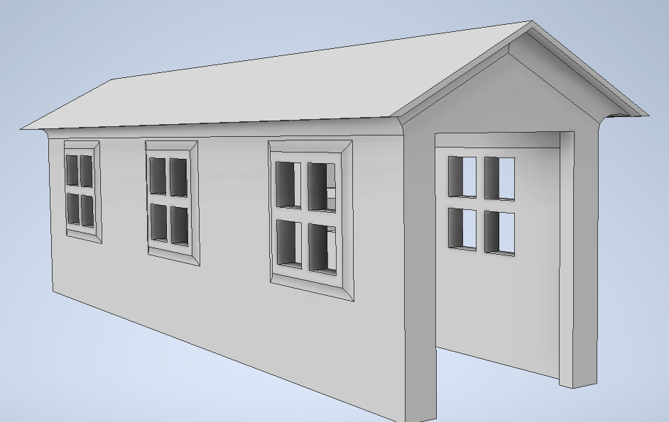 3D file N Scale Engine House (single open bottom) 🏠 ・3D printable model ...