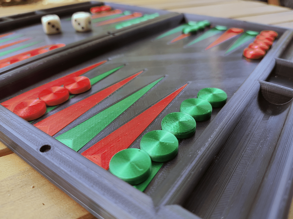 Free 3D file Backgammon with magnetic hinges 🧲 ・Template to download and 3D print・Cults