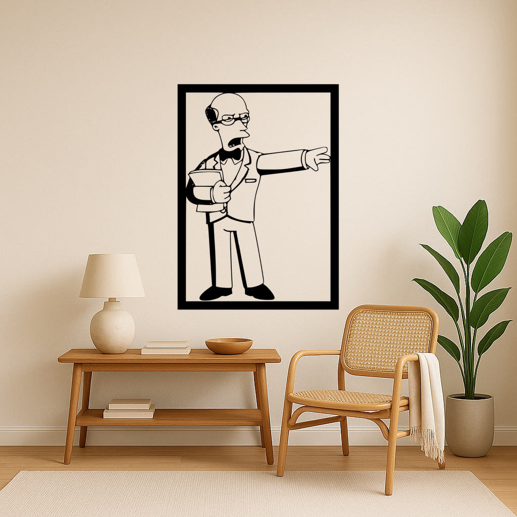 🎨 The Simpsons The Simpsons Principal Skinner Wall Art Framed・ 3D File ...