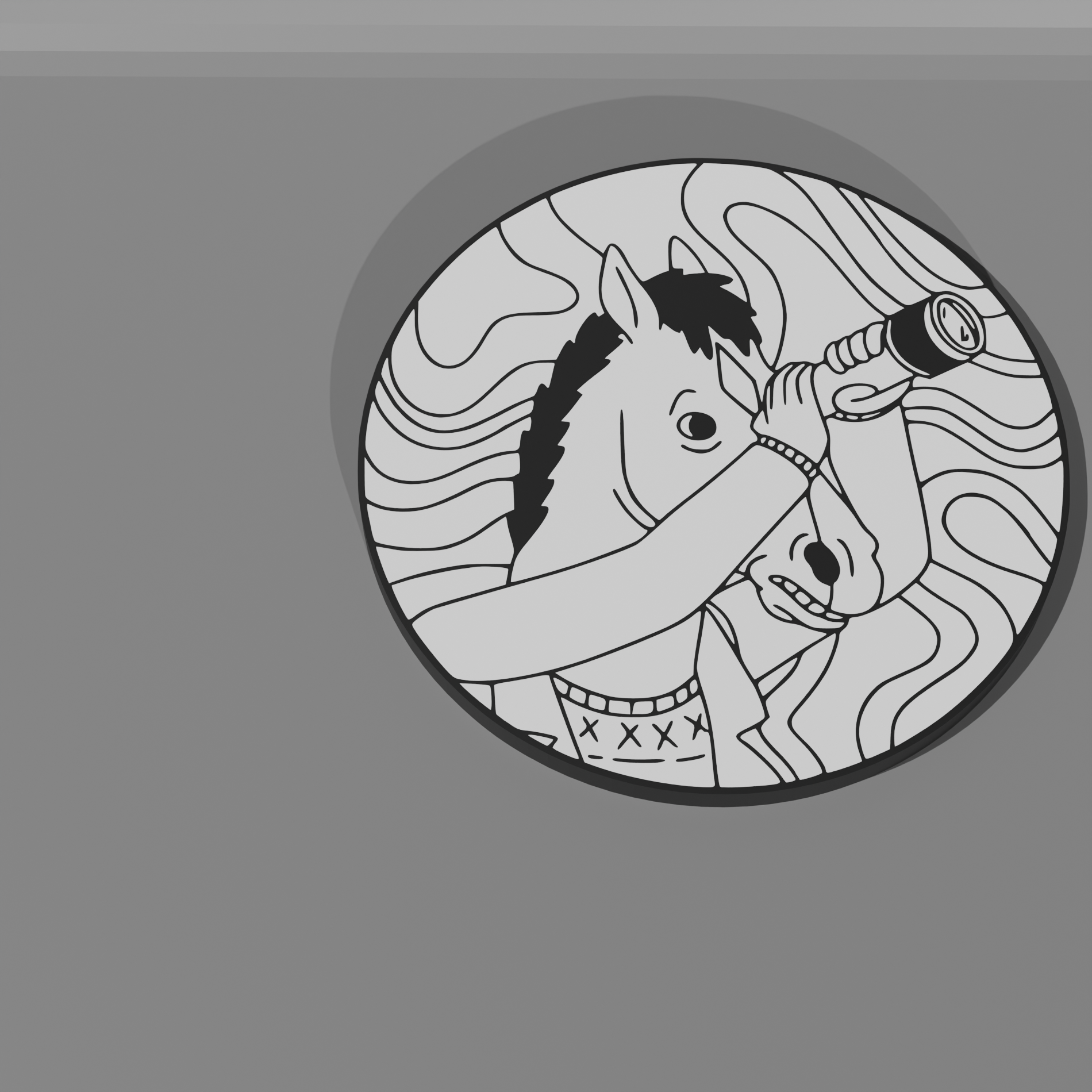 🎨 Bojack Horseman - Wall Art Multicolor・ 3D File for 3D printing・Cults