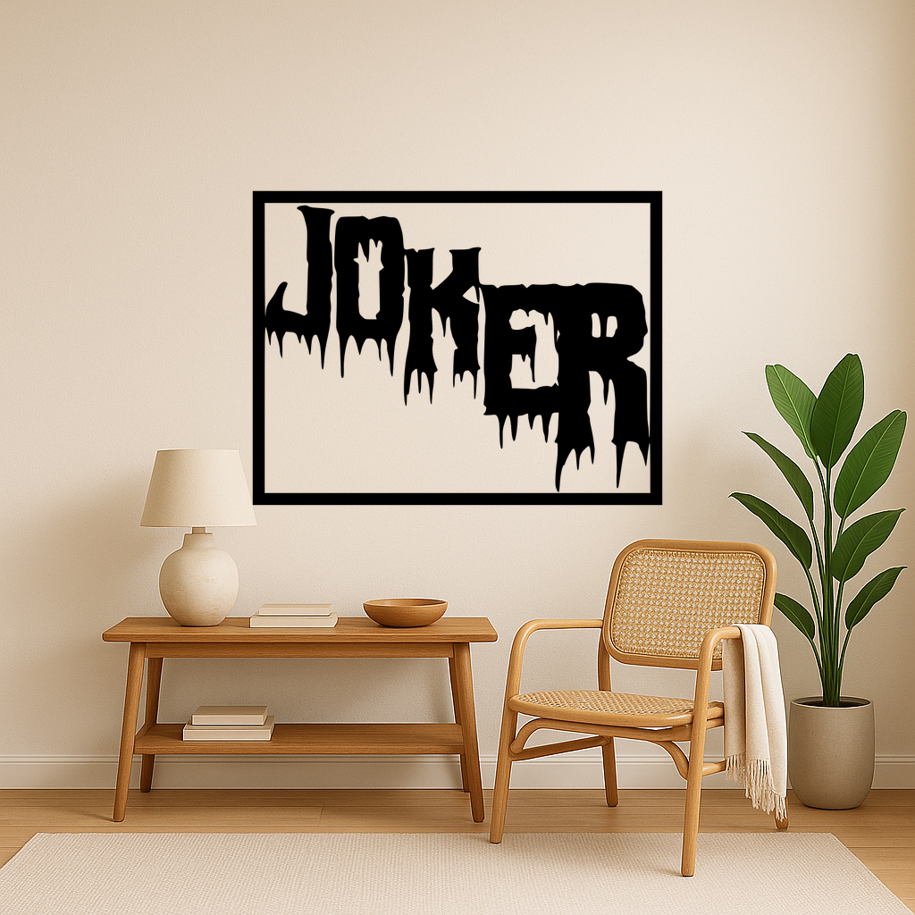 🃏 The Joker The Joker Jokers Manic Gaze Wall Art Framed・ 3D File for 3D ...