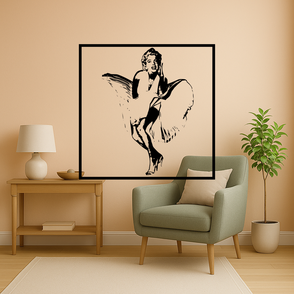 🎬 Marilyn Monroe Marilyn Monroe Movie Star Wall Art Framed・Archivo 3D ...