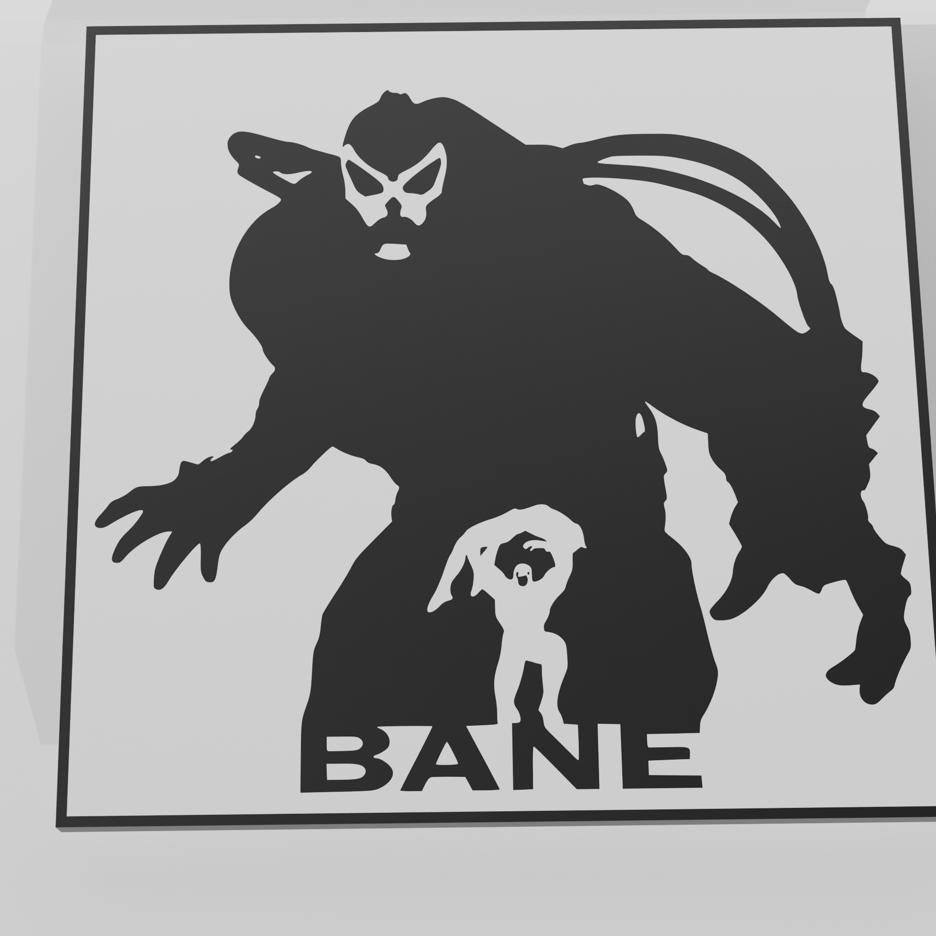🎨 Bane Decor Art - Arte de Pared Multicolor・Archivo 3D para Impresión ...
