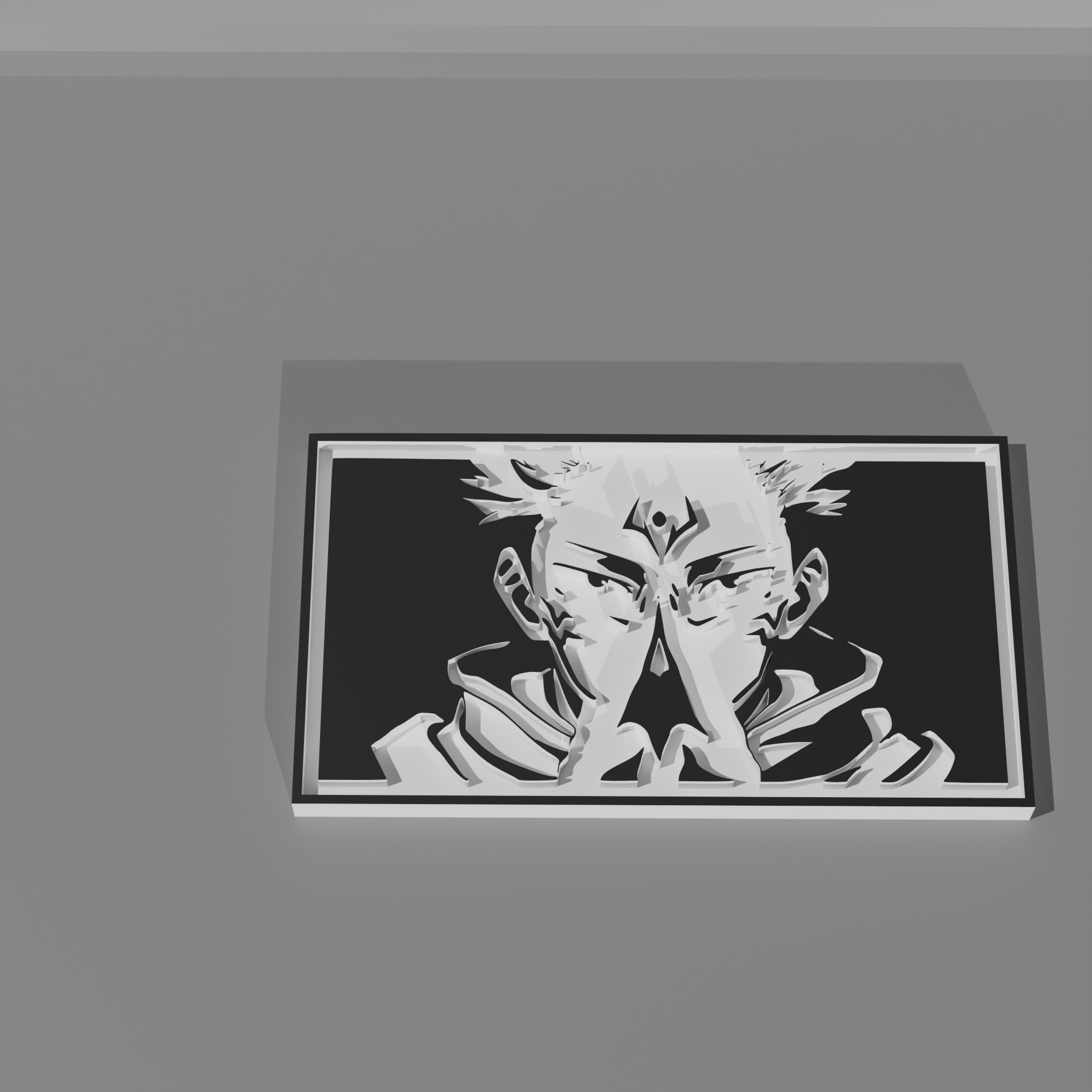 💬 Sukuna Card Manga Jujutsu Kaizen - Wall Art Onecolor・ 3D File for 3D ...