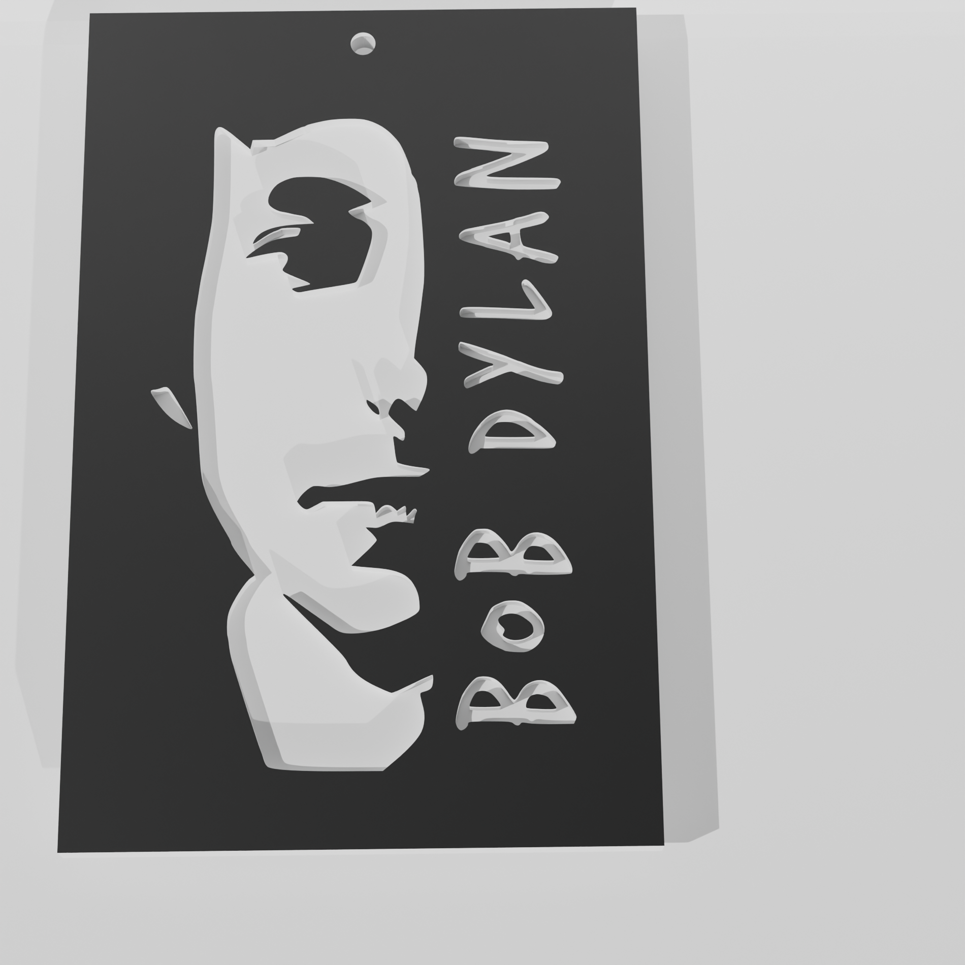 🗝️ Bob Dylan Decor - Keychain Onecolor・ 3D File for 3D printing・Cults