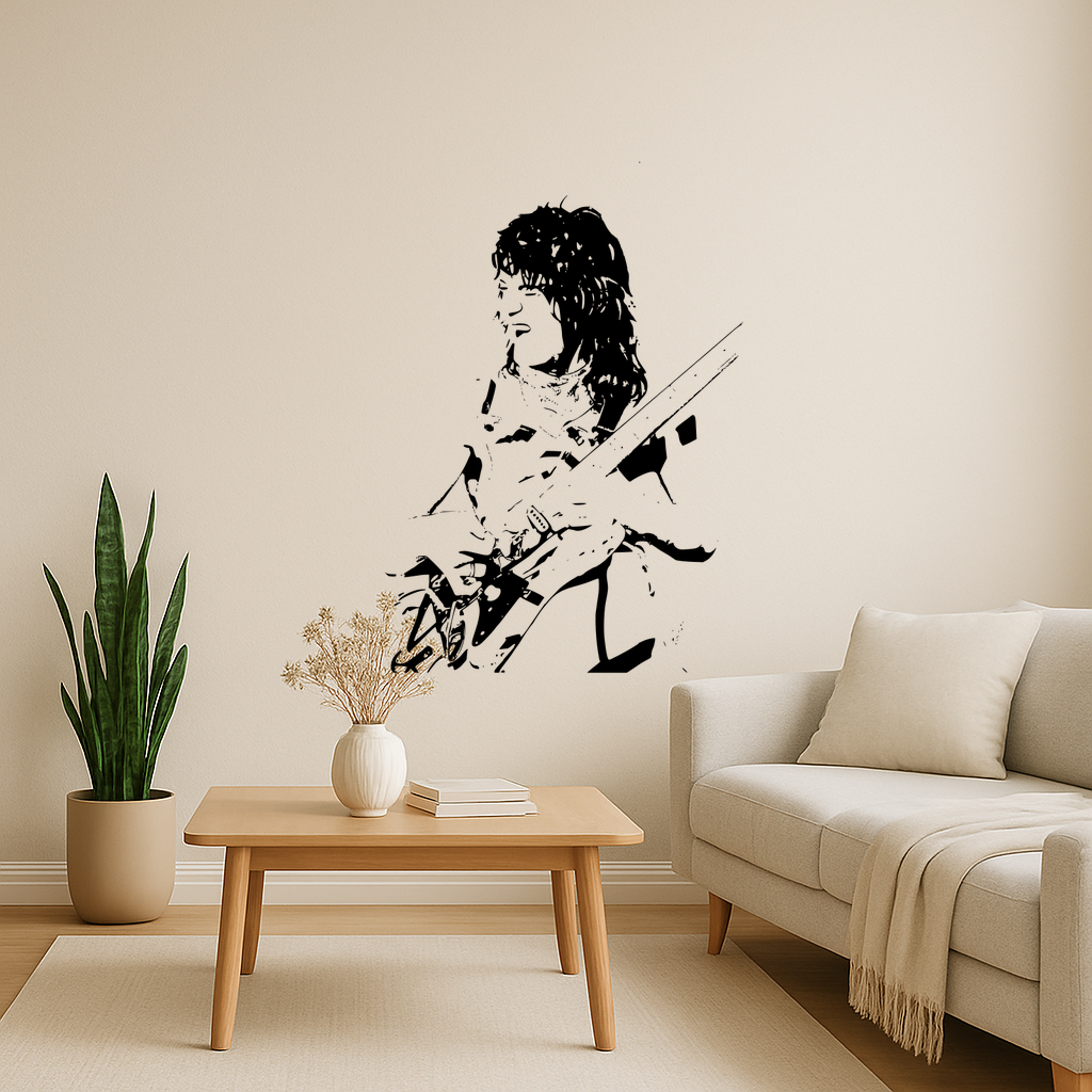 🚐 Eddie Van Halen Eddie Van Halen Eddie Van Halen At Microphone Wall ...