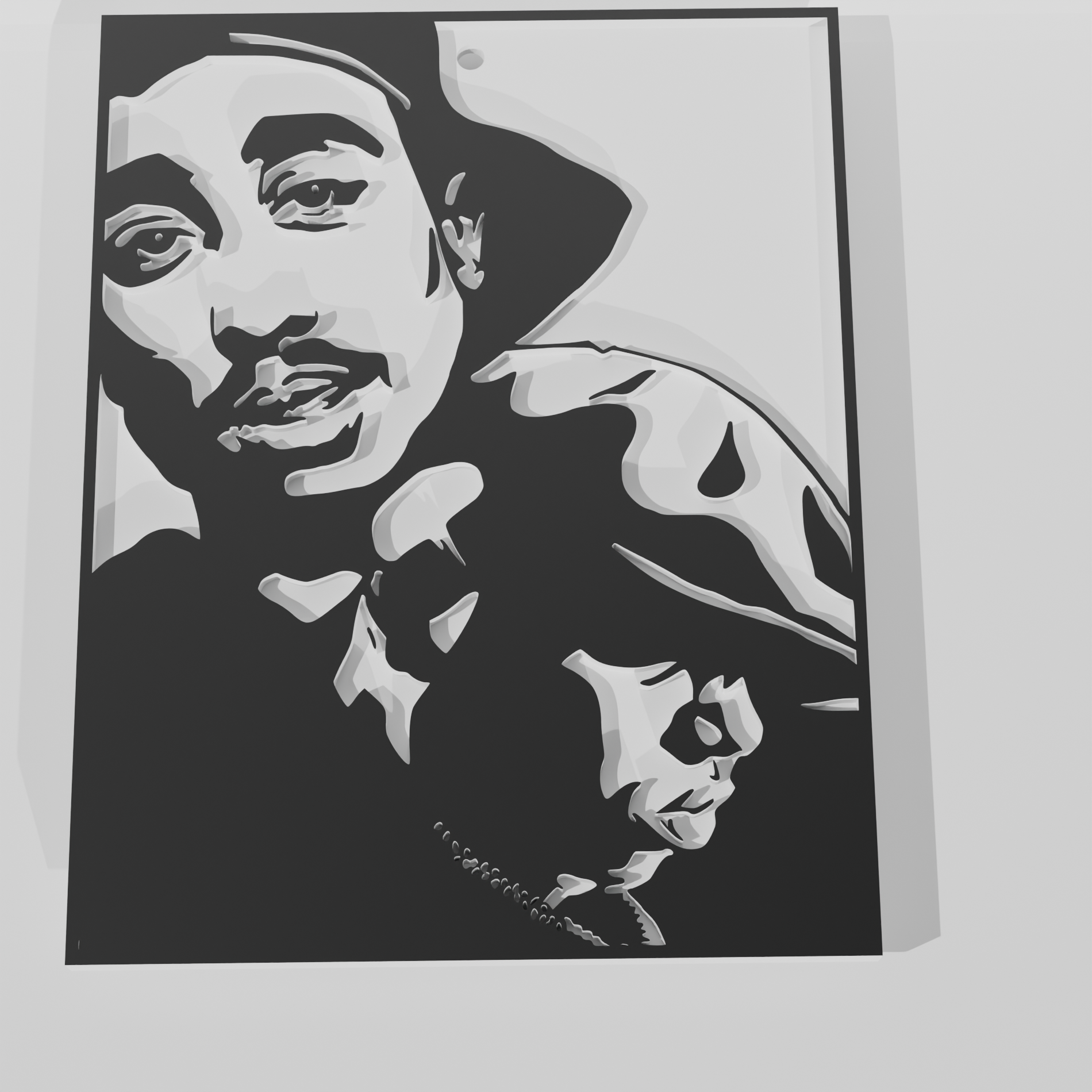 🗝️ Tupac Biggie Decor - Keychain Onecolor・ 3D File for 3D printing・Cults