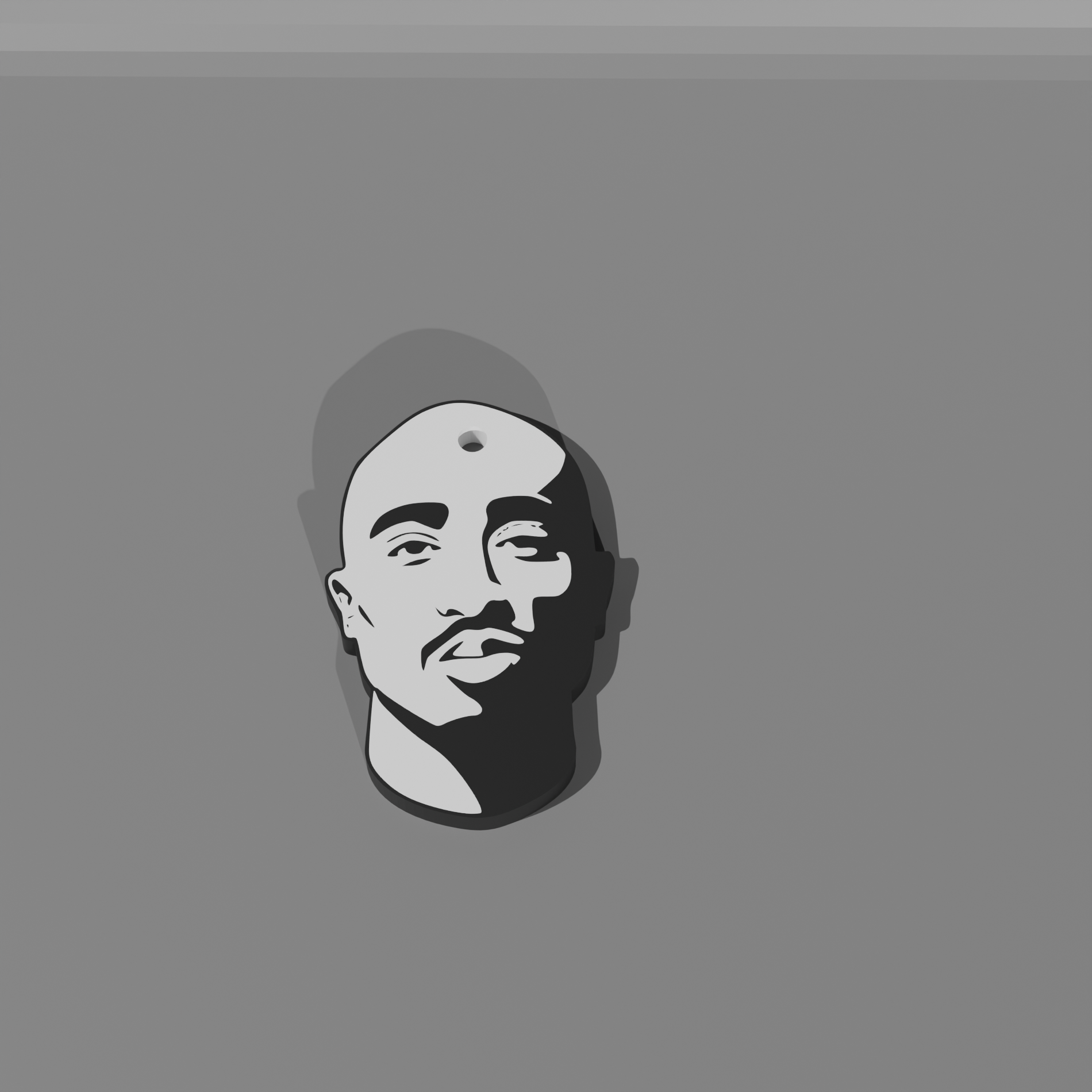 👾 Tupac - Keychain_Multicolor・ 3D File for 3D printing・Cults