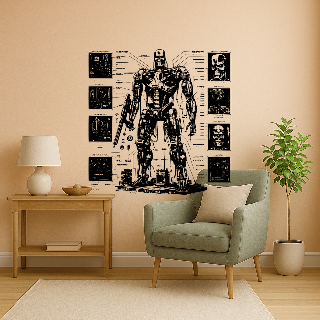 🎨 The Terminator The Terminator Cyberdyne Systems Wall Art Framed・ 3D ...
