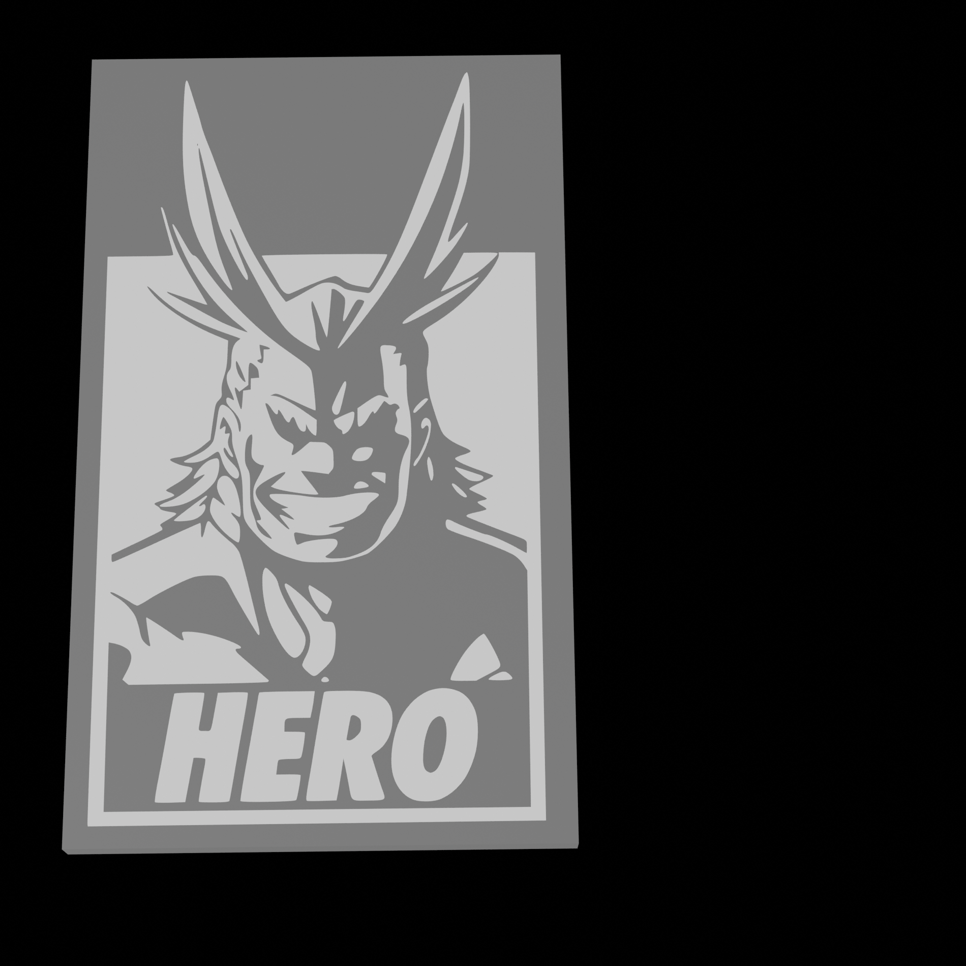 🎨 Hero My Hero Academia All Might - Wall Art Multicolor・ 3D File for 3D ...