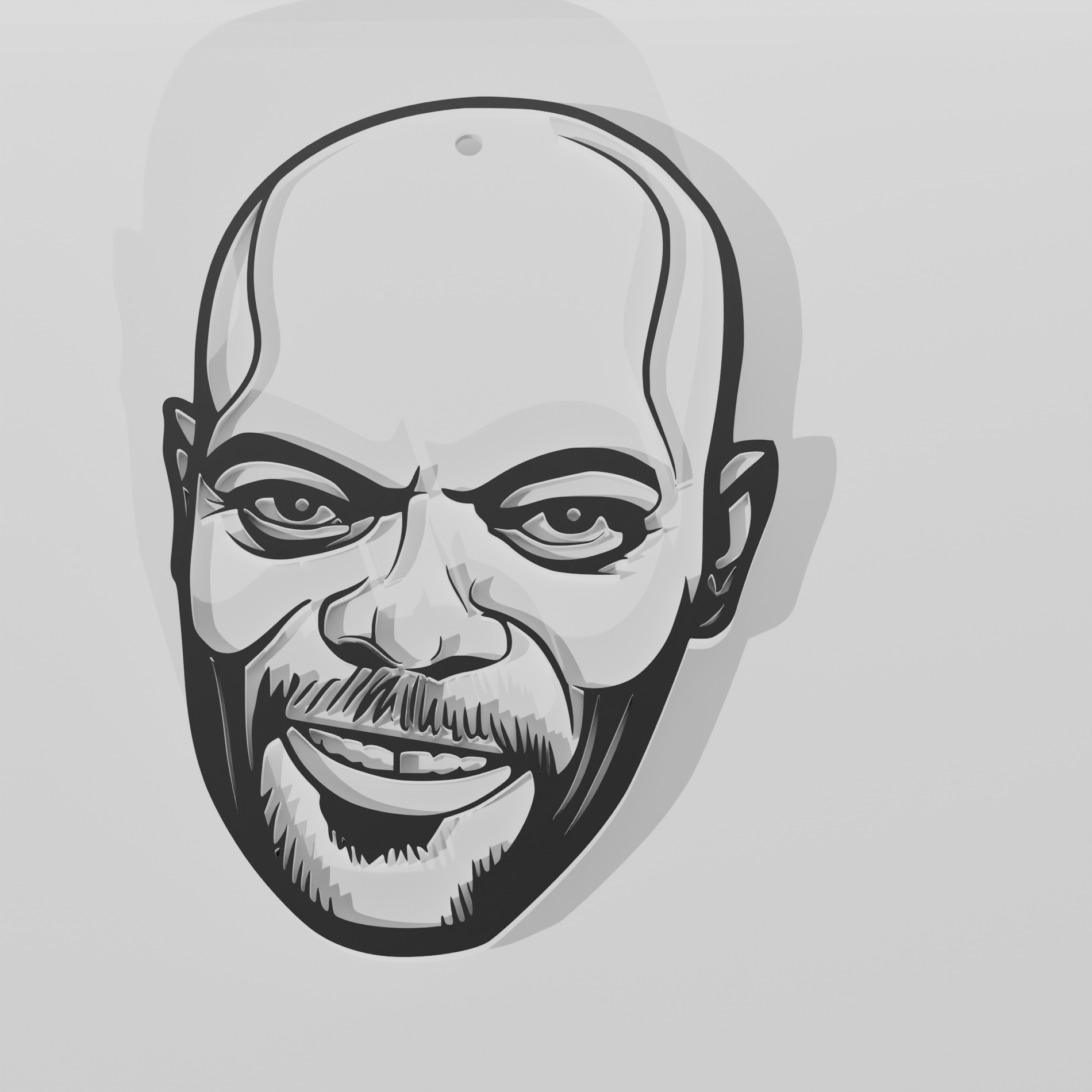 🗝️ Samuel L Jackson Decor - Keychain Onecolor・ 3D File for 3D printing ...