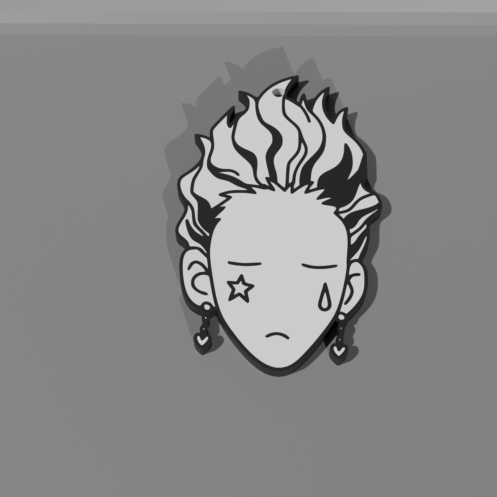 🏹 Hunter X Hunter Hisoka - Keychain_Multicolor・ 3D File for 3D printing ...