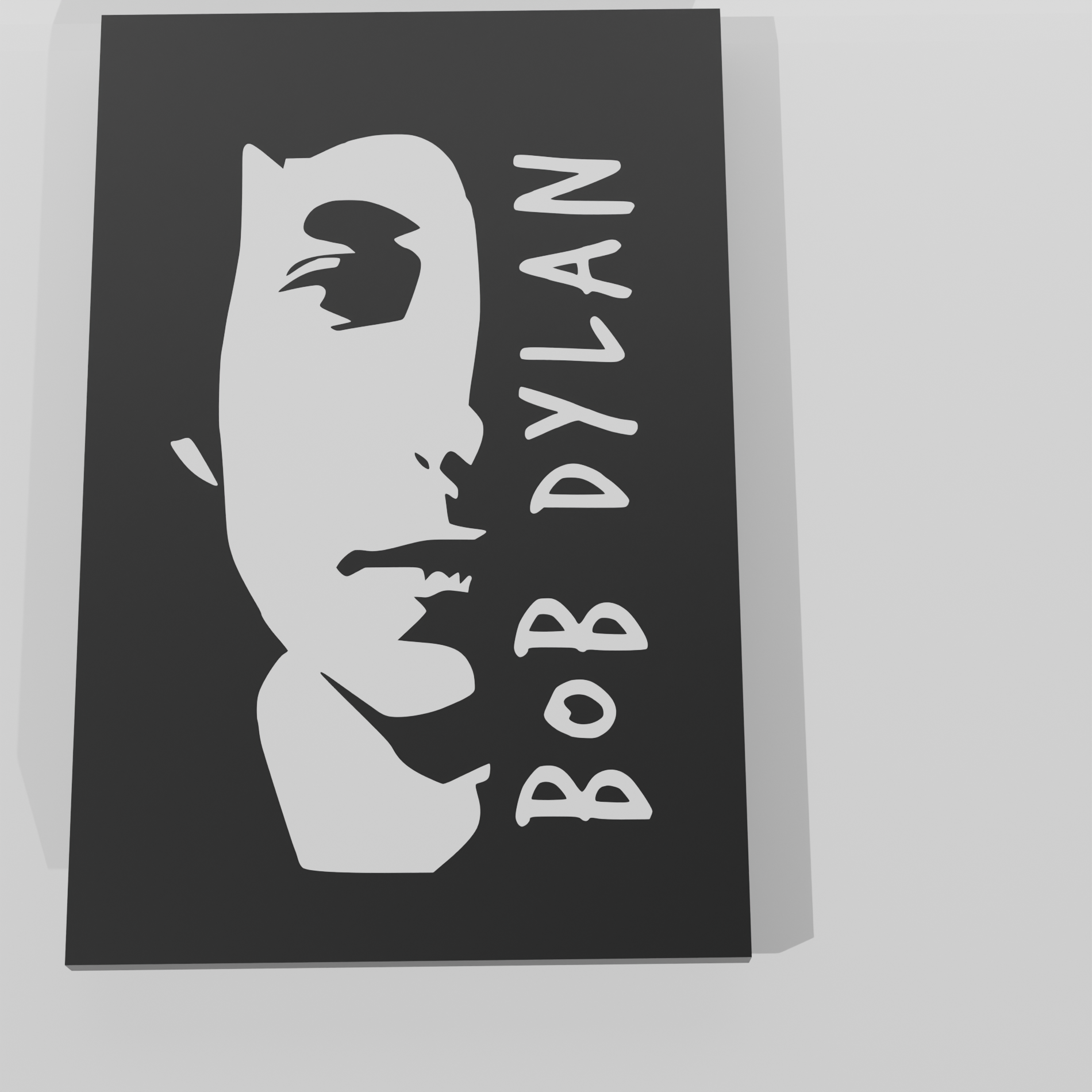🎨 Bob Dylan Decor - Wall Art Multicolor・ 3D File for 3D printing・Cults
