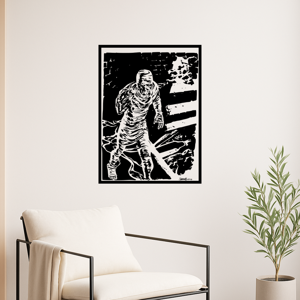 👻 The Mummy The Mummy Jonathan Carnahan Wall Art Framed・ 3D File for 3D ...