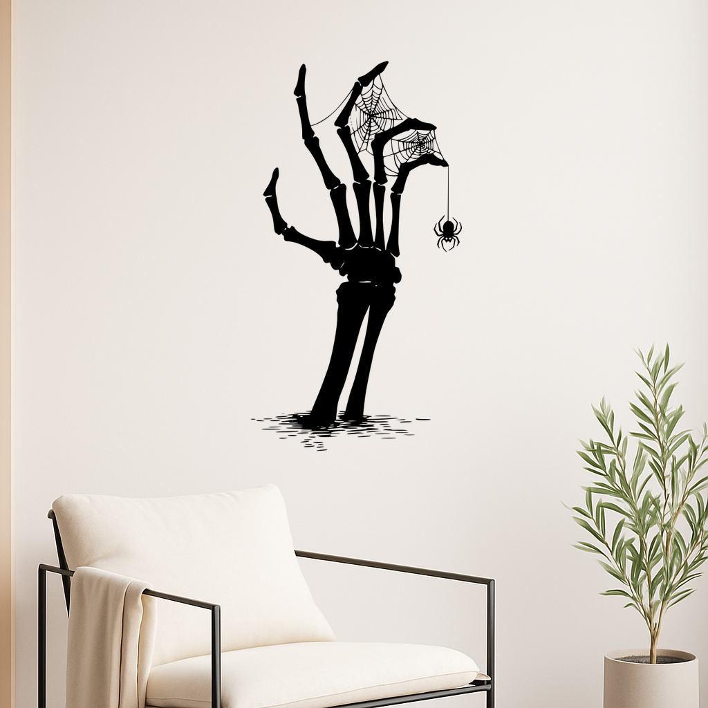 🎃 Halloween Skeleton Hand Spider Web - Wall Art Multicolor・ 3D File for ...