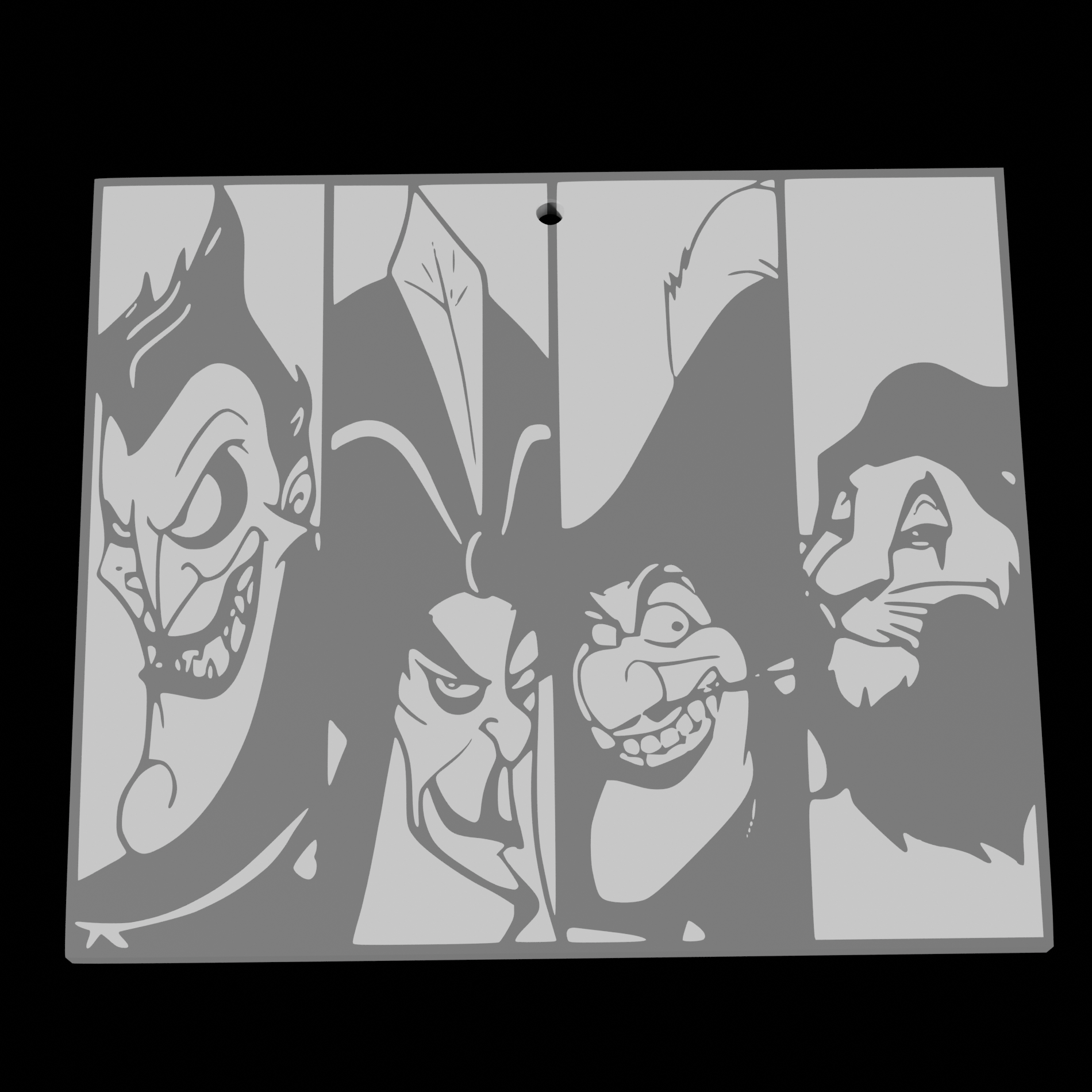 ♂️ Disney Villains Male - Keychain Multicolor・ 3D File for 3D printing ...