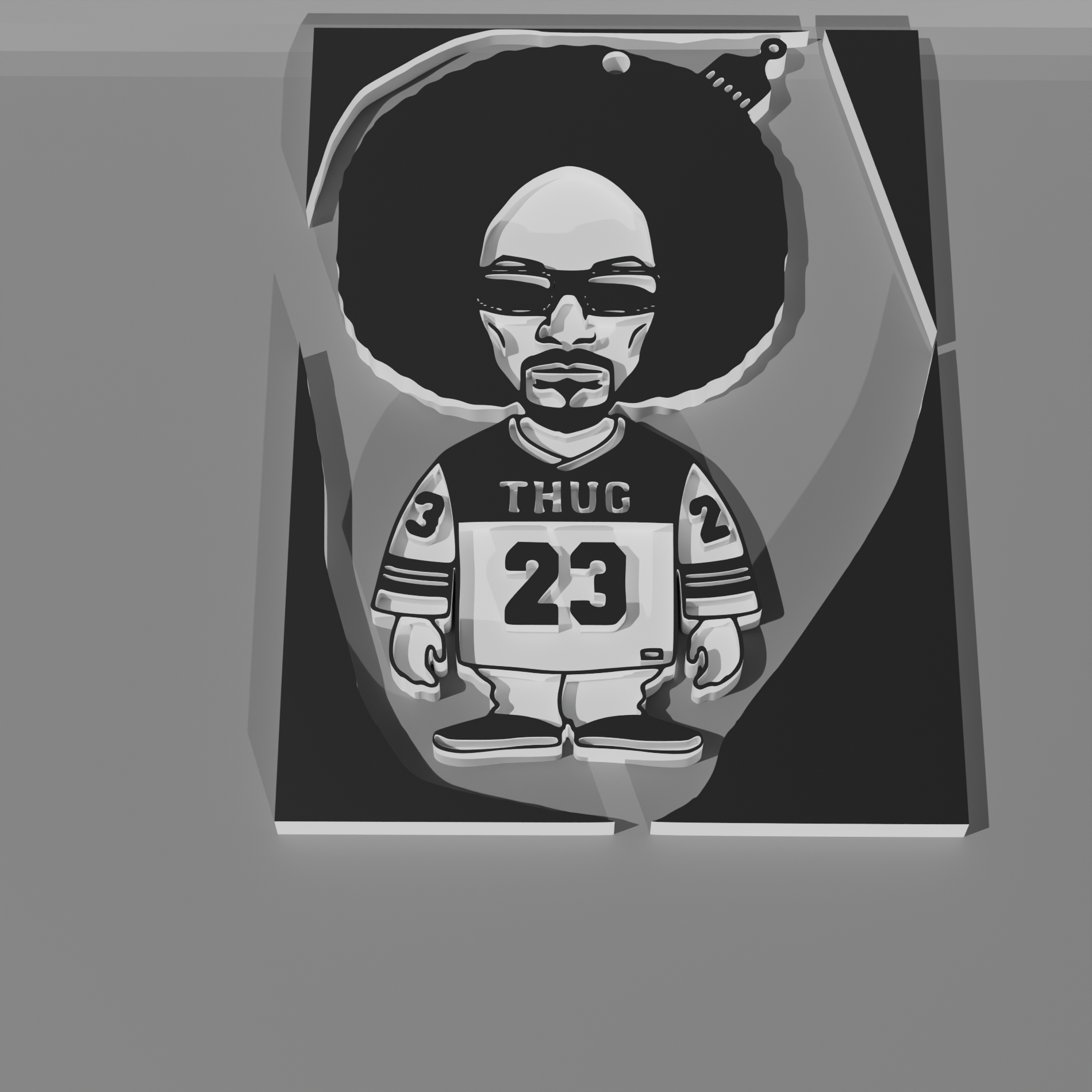 🗝️ Snoop Dog3 - Keychain Onecolor・ 3D File for 3D printing・Cults