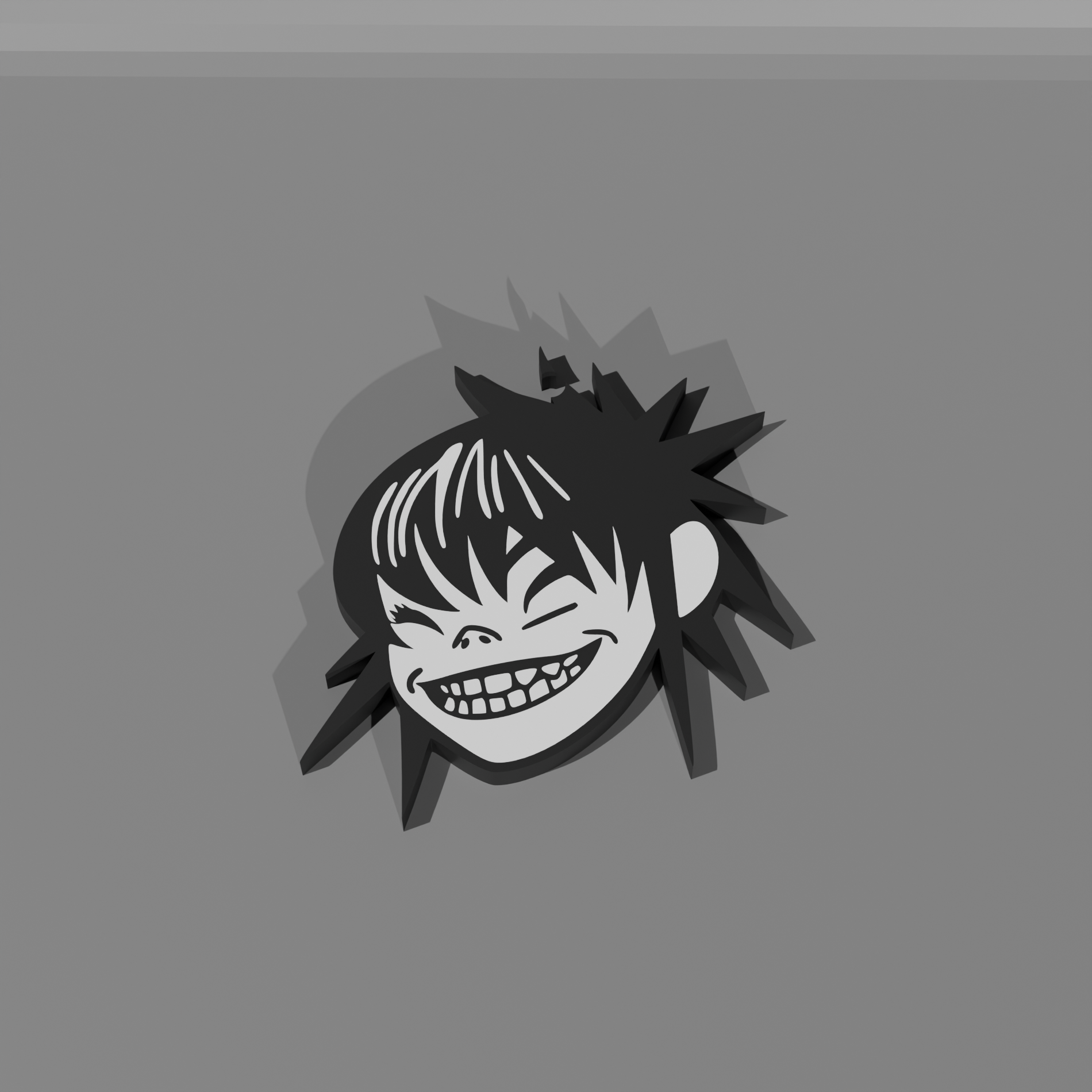 🗝️ Gorillaz Logo - Keychain Multicolor・ 3D File for 3D printing・Cults