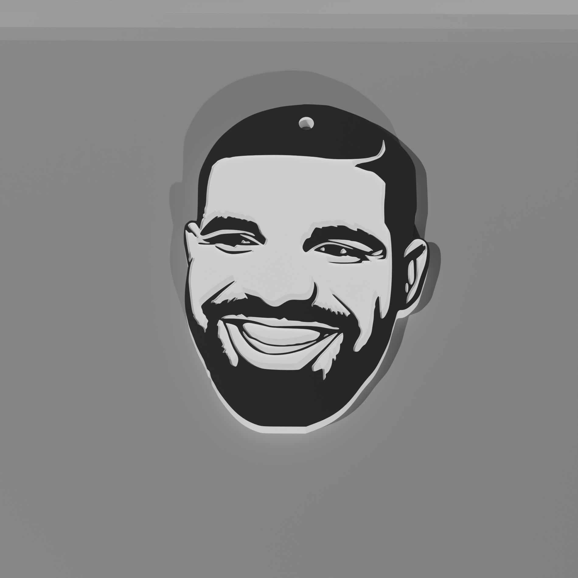 👾 Drake - Keychain_Onecolor・ 3D File for 3D printing・Cults