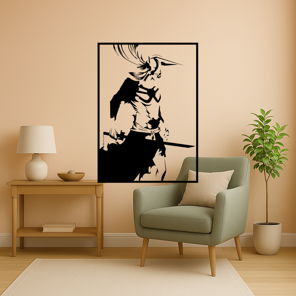 🎨 Bleach Tetsuzaemon Iba Wall Art Framed・ 3D File for 3D printing・Cults