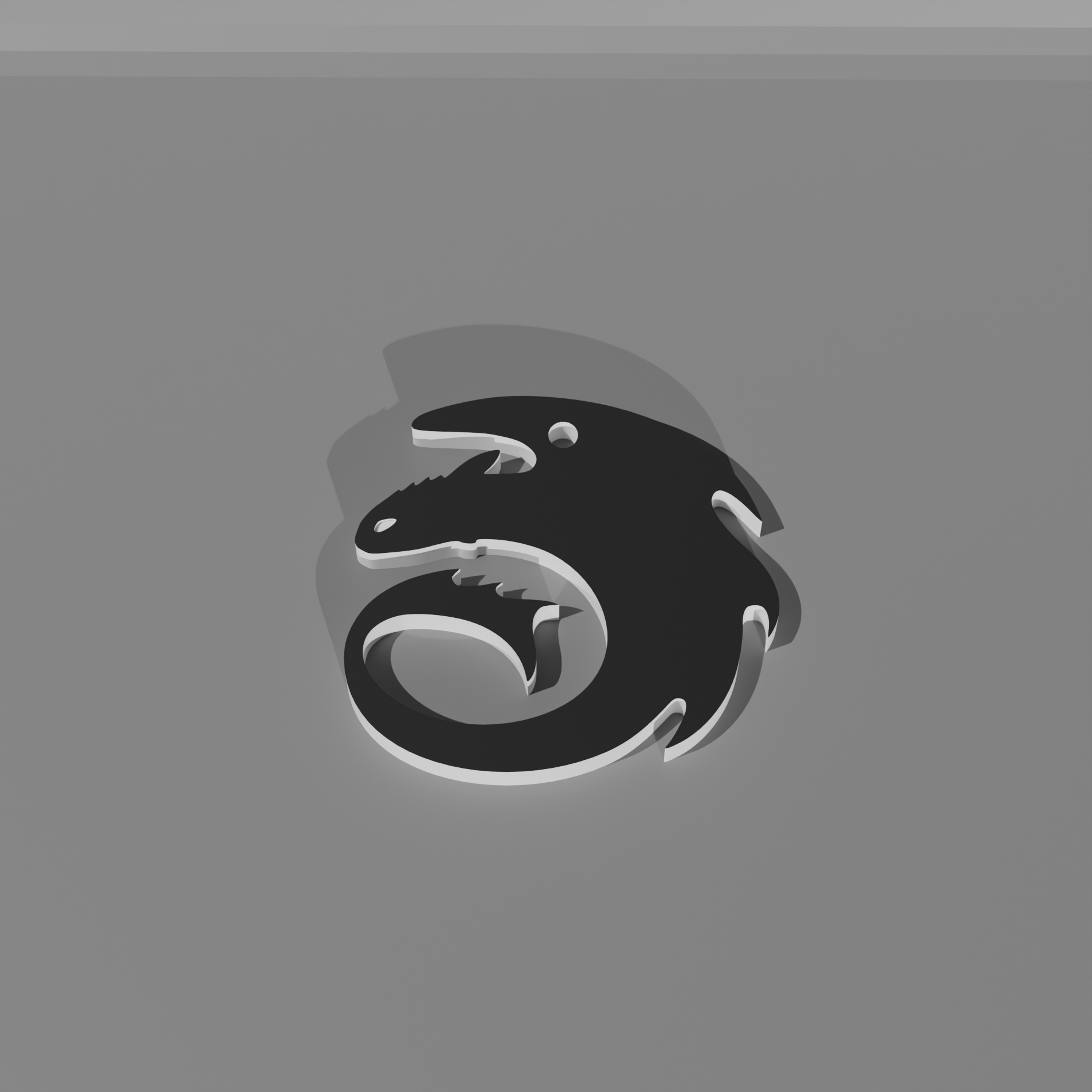 🚆 How To Train Your Dragon Toothless - Keychain_Onecolor・ 3D File for ...