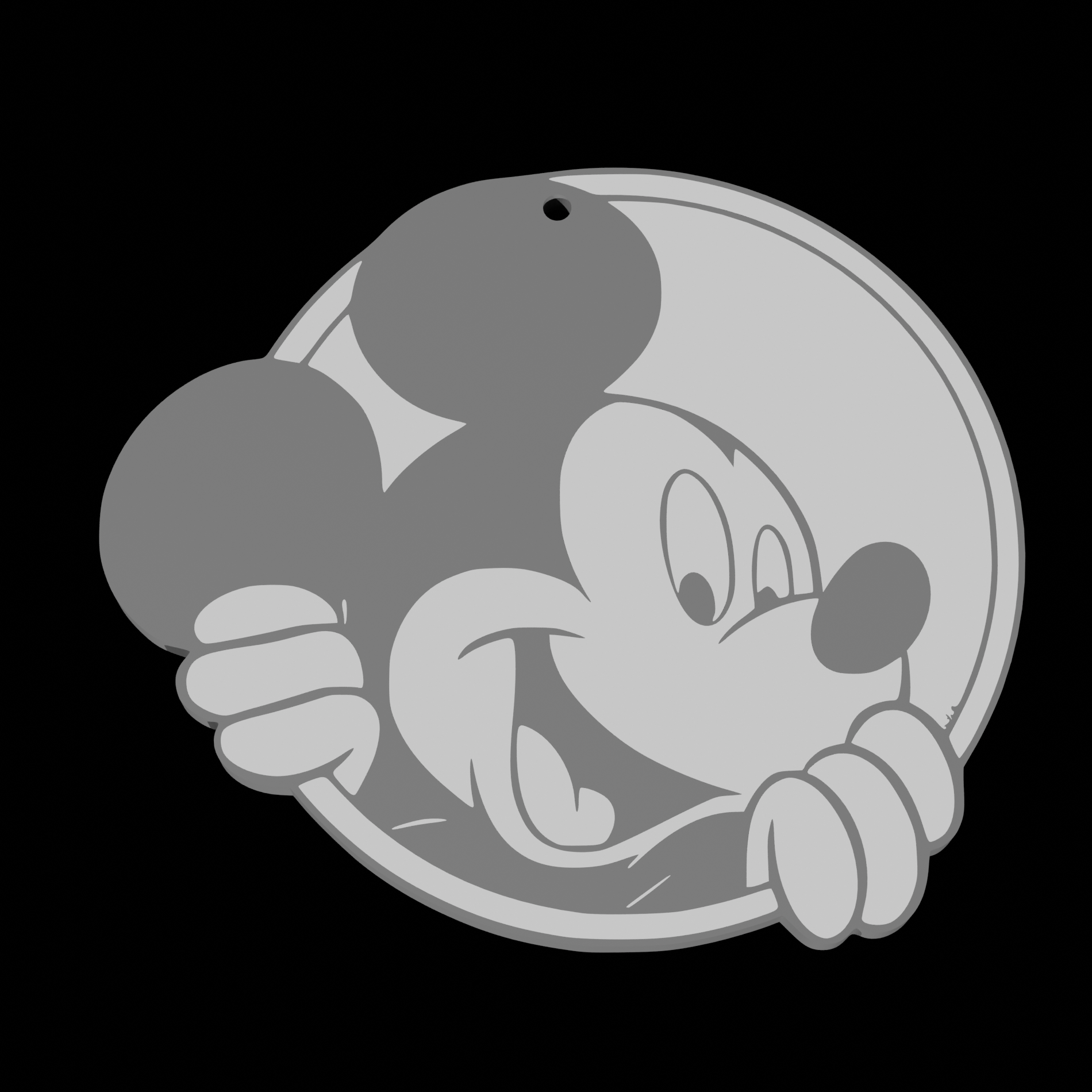 🐁 Mickey Mouse - Keychain Multicolor・ 3D File for 3D printing・Cults