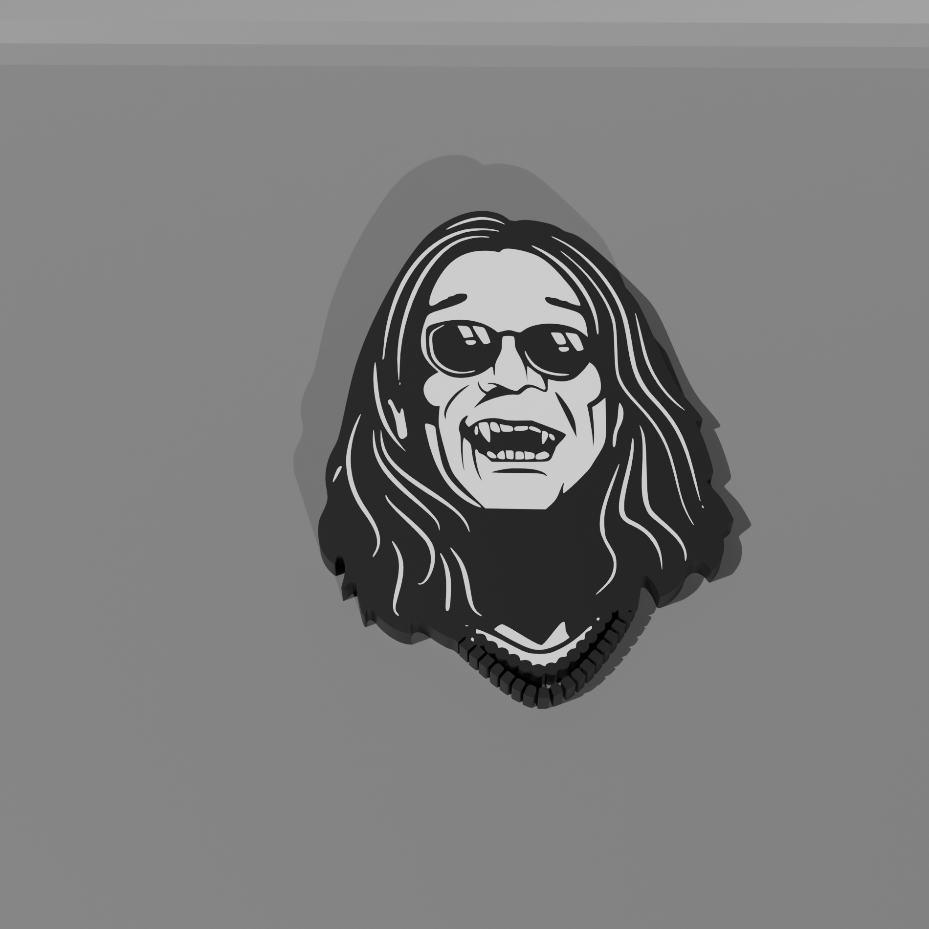 🧛 Ozzy Osbourne Vampire - Wall Art Multicolor・ 3D File for 3D printing ...