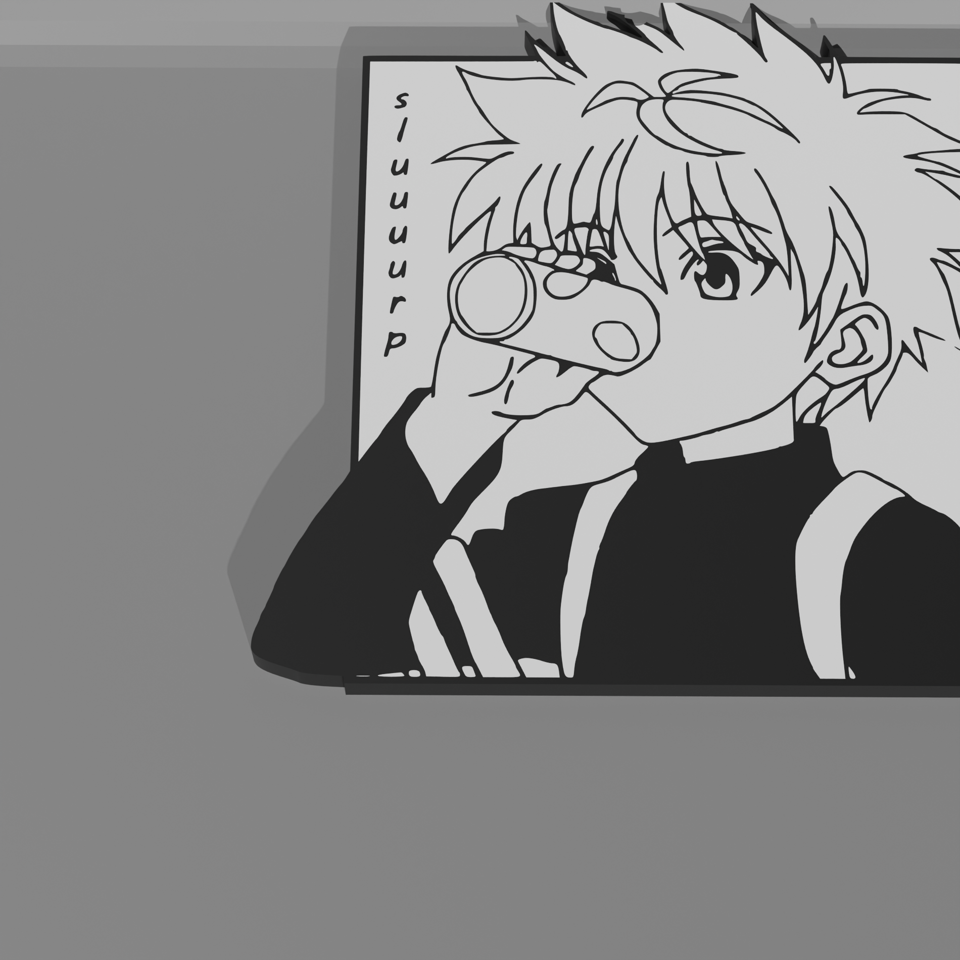 🍹 Killua Drinking H X H - Keychain_Multicolor・ 3D File for 3D printing ...