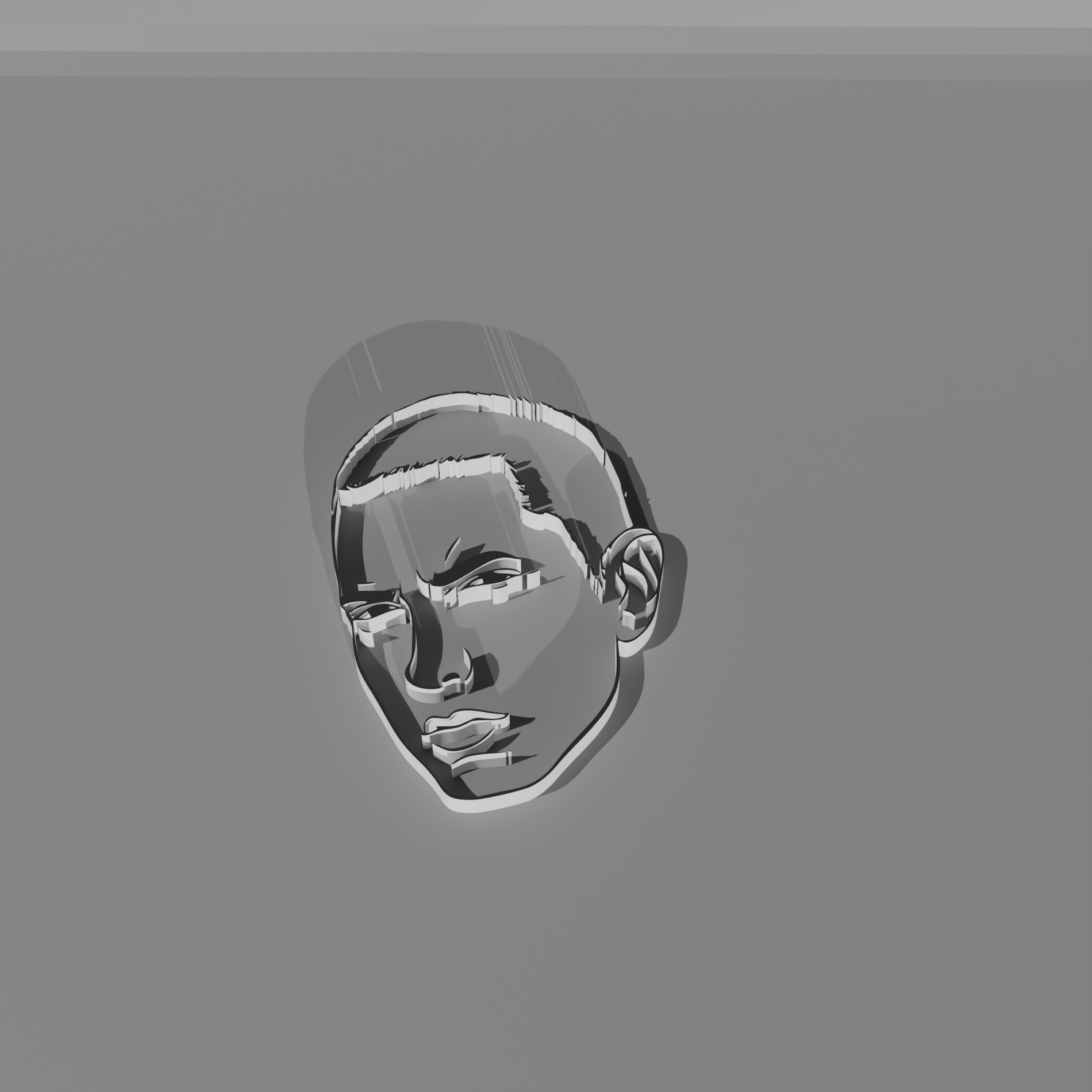 👾 Slim Shady Eminem - Keychain_Onecolor・ 3D File for 3D printing・Cults