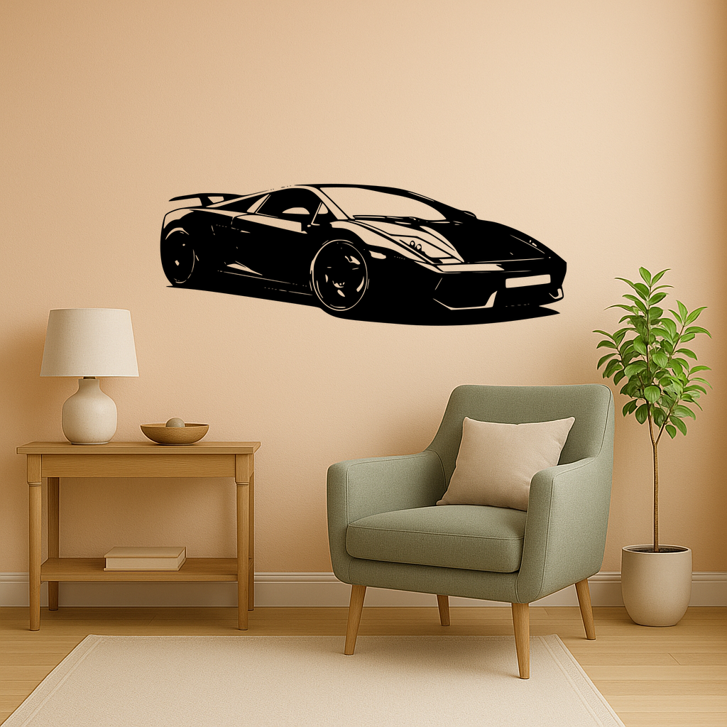 🎨 Lamborghini - Wall Art Multicolor・Archivo 3D para Impresión 3D・Cults